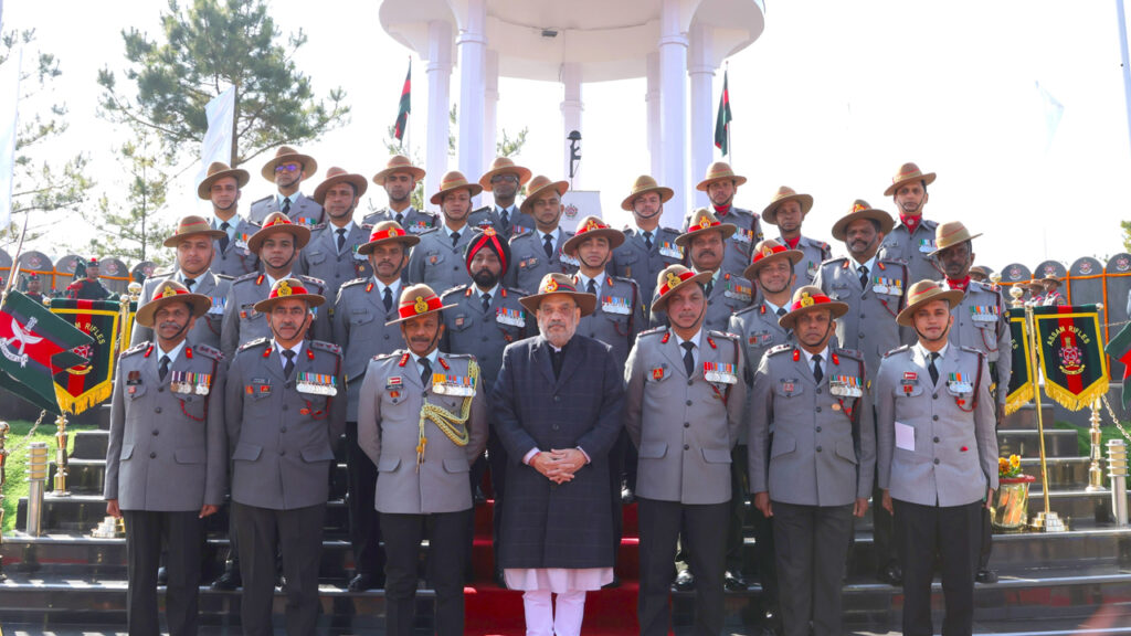 Amit Shah visits Assam Rifles headquarter in Shillong
