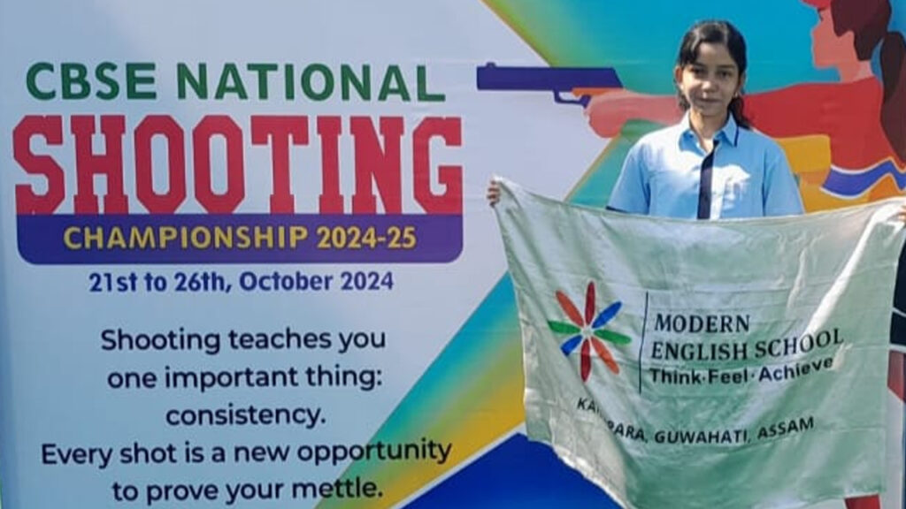Modern English School, Kahilipara student wins Bronze in 10m Pistol ...